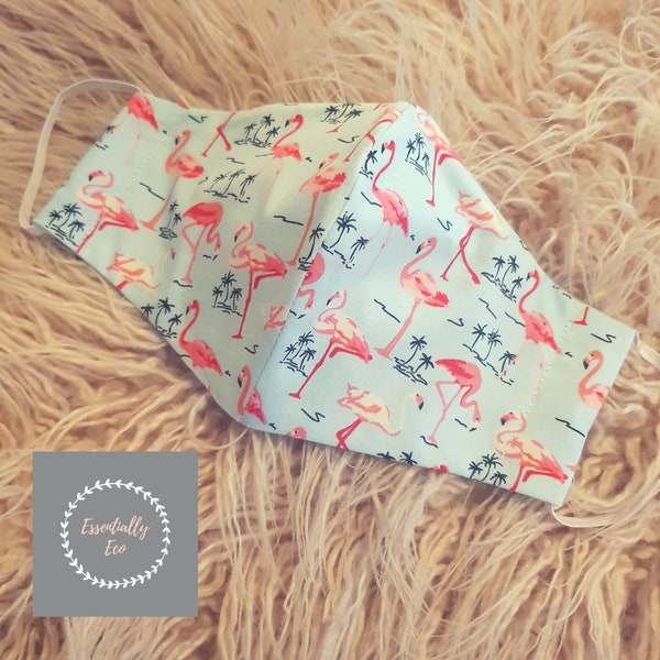 Flamingo Face Mask - Etsy