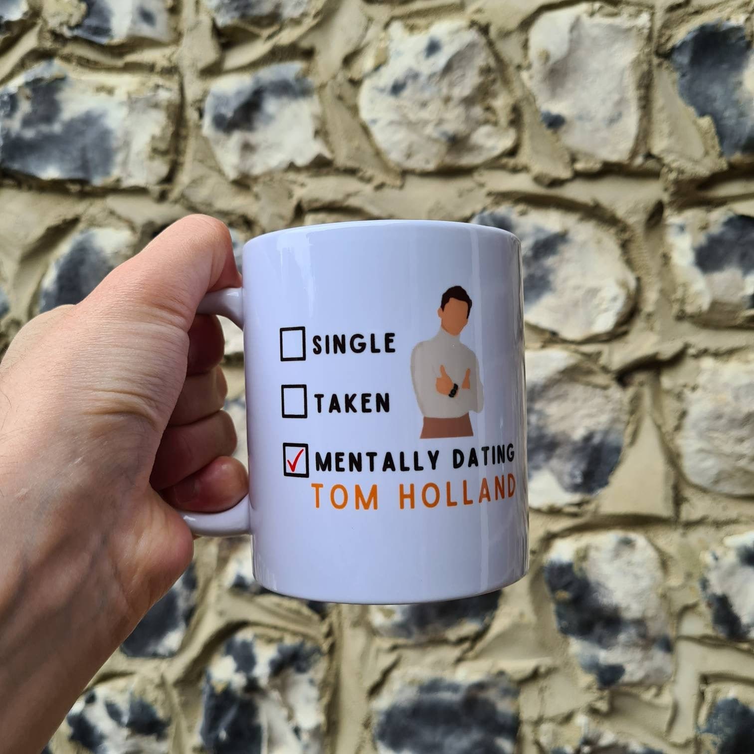 Mentally Dating Tom Holland Mug Inspired Tom Holland fan | Etsy