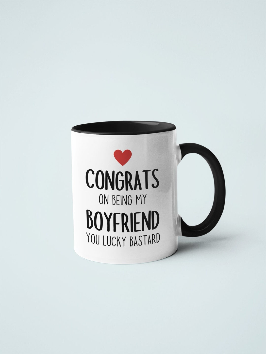 Congrats on Being My Boyfriend Mug - Relationship Gifts - Relationship ...