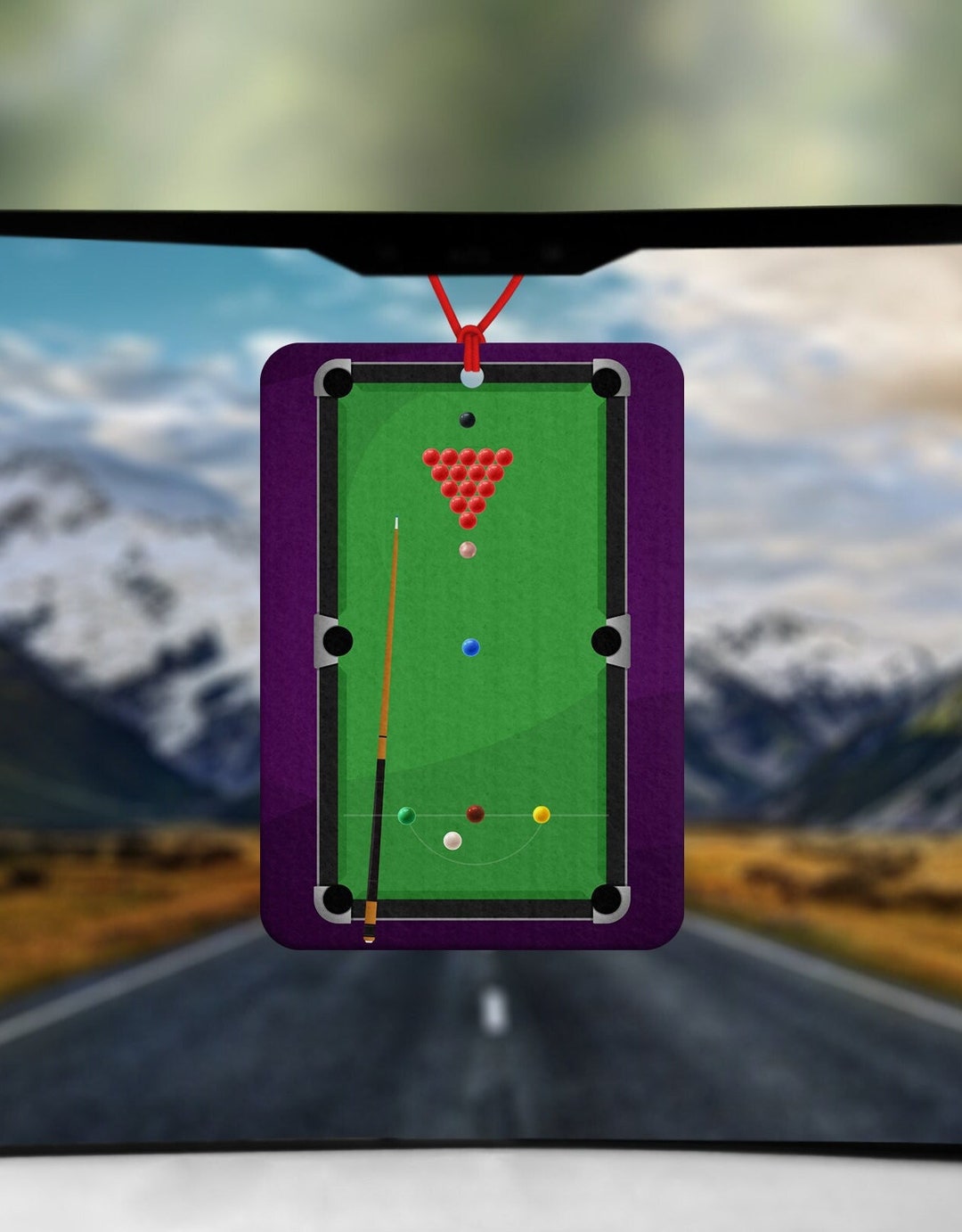 Snooker Table Car Air Freshener - Car Accessories - Gift for Snooker ...