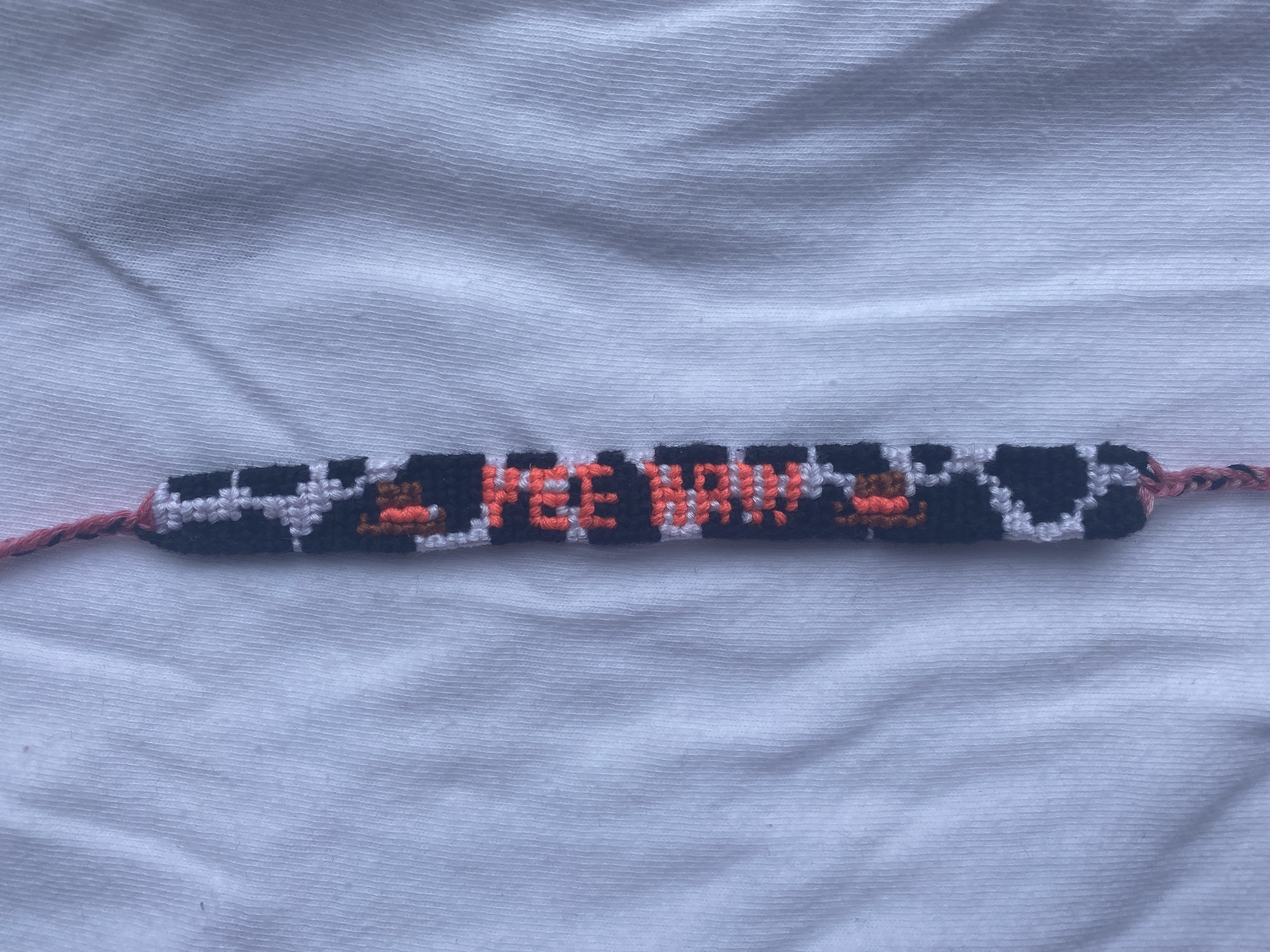 Handmade Woven YEE HAW Cow Print Friendship Bracelet (VSCO) - Etsy