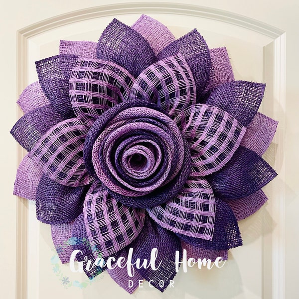 Purple Burlap - Etsy