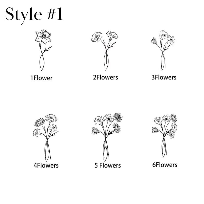 Personalized Birth Flower 14k Gold Ring, Signet Birthflower Ring for ...