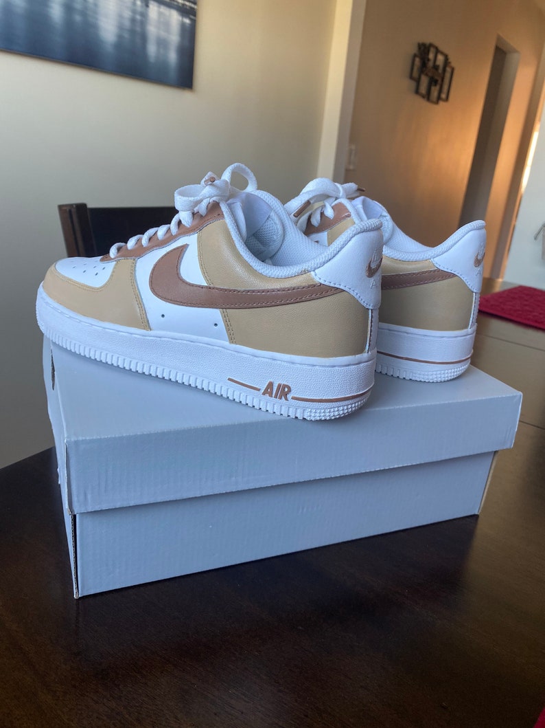 Mocha Air Force Ones - Etsy