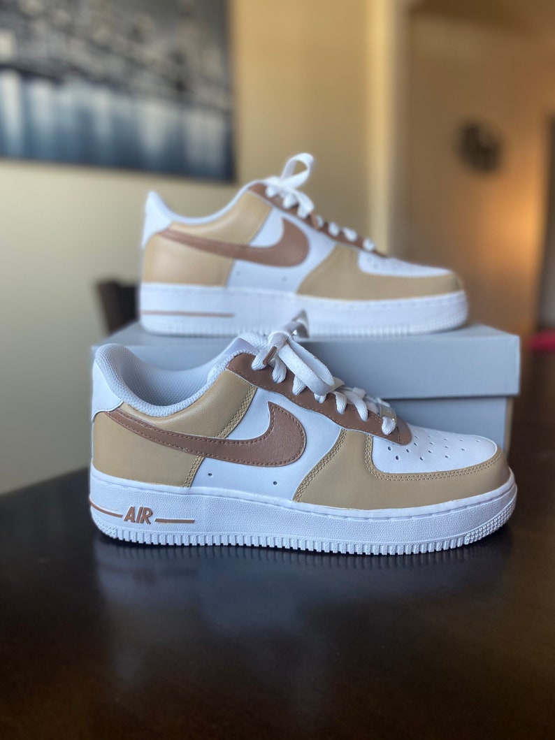 Mocha Air Force Ones - Etsy