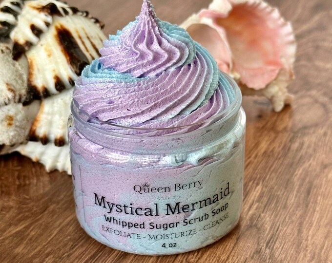 Mermaid's Delight Whipped Soap Bath Butter Mango Butter Shea Avocado - Etsy