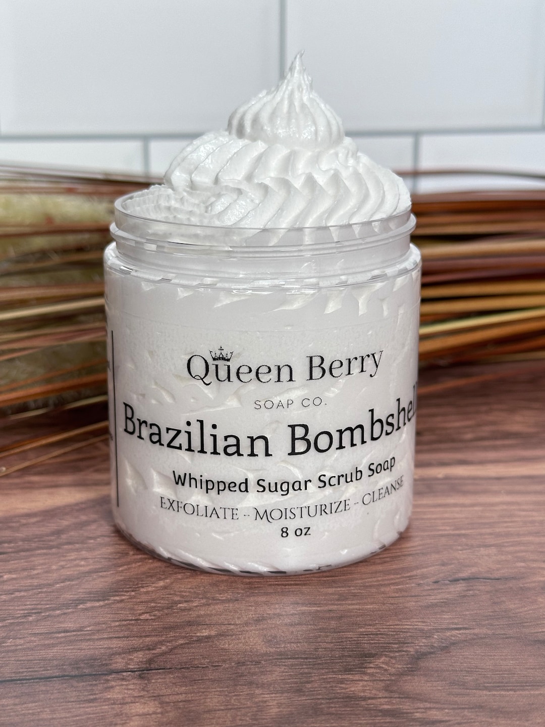Brazilian Bombshell - Whipped Sugar Scrub Soap - Exfoliate, Cleanse ...