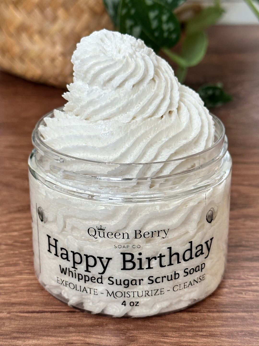 Happy Birthday Buttercream Birthday Cake Whipped Sugar Scrub Soap ...