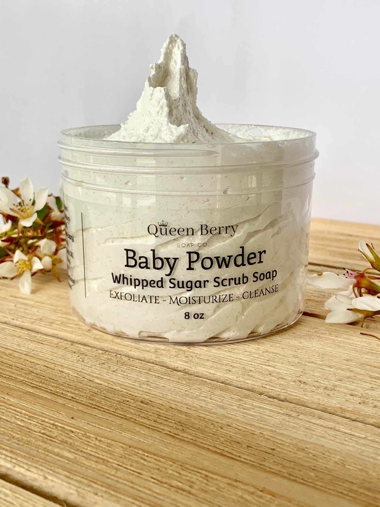Baby Powder Whipped Sugar Scrub Soap Cleanse Exfoliate - Etsy