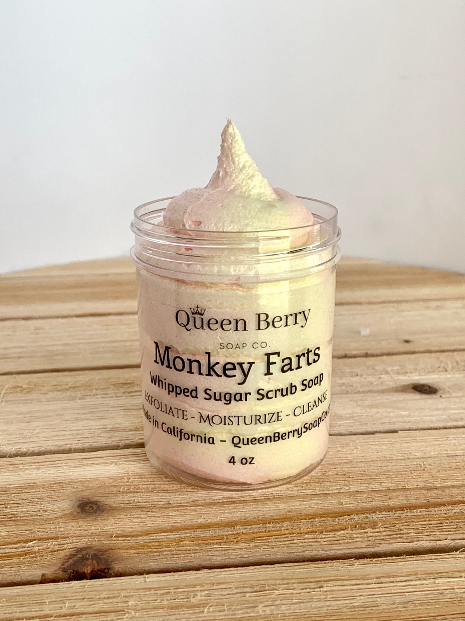 Whipped Sugar Scrub Soap Monkey Farts Exfoliate Body - Etsy