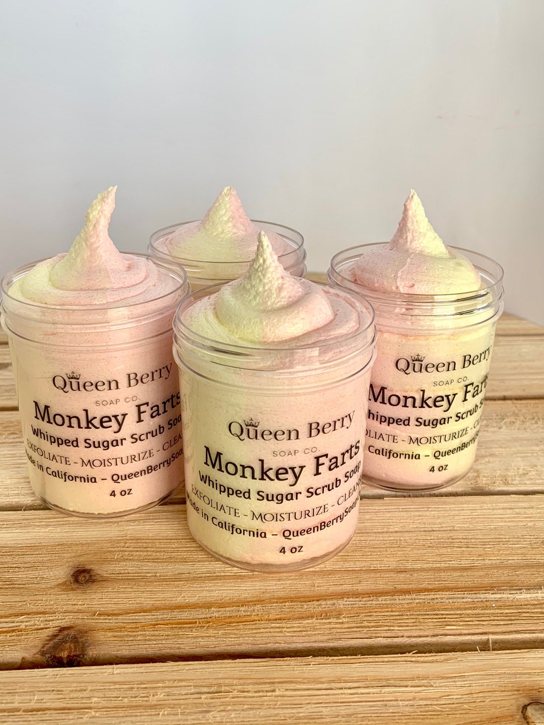 Whipped Sugar Scrub Soap - Monkey Farts - Bubblegum & Banana - Body ...