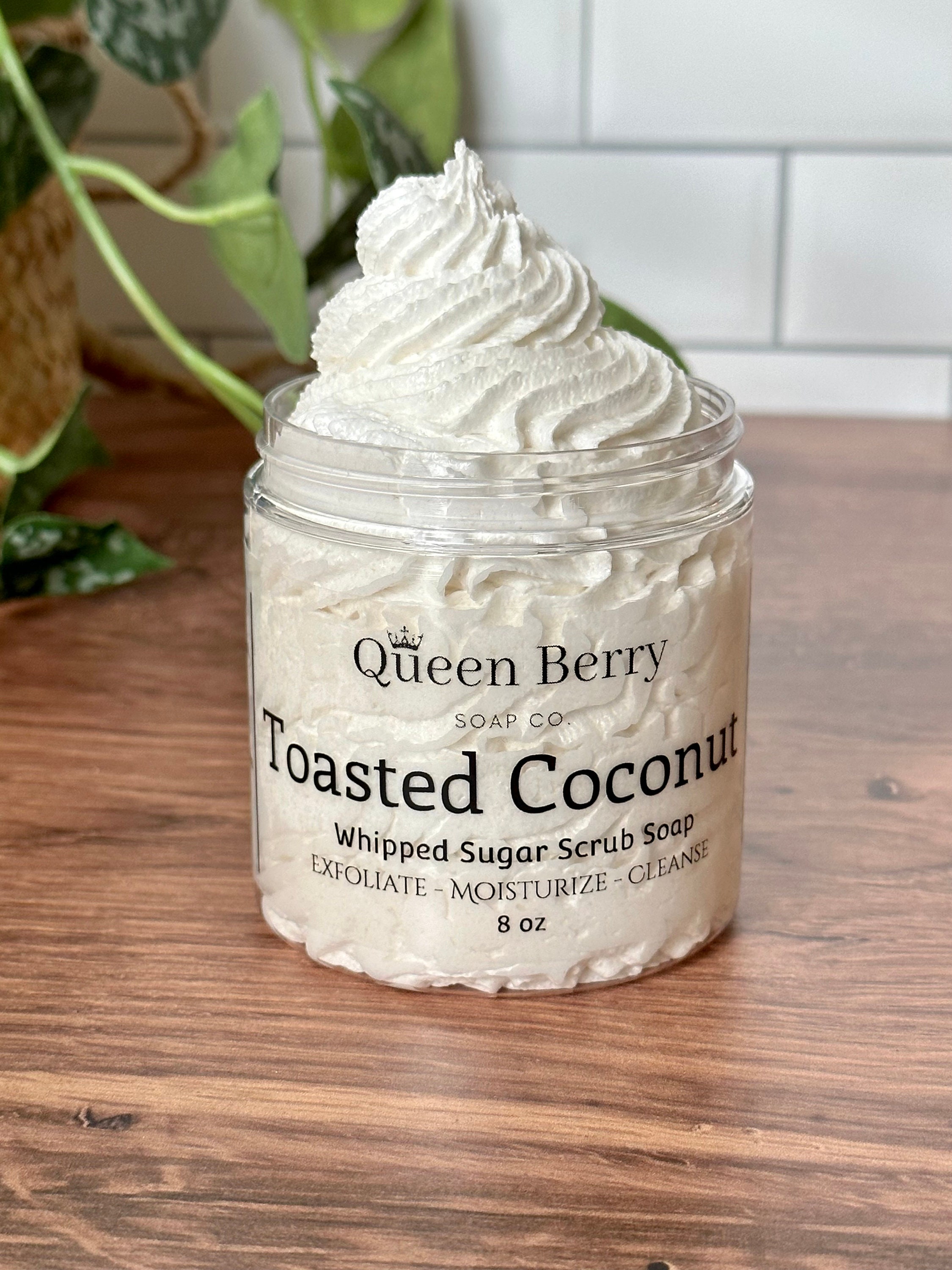 Toasted Coconut Whipped Sugar Scrub Soap Exfoliate Cleanse - Etsy