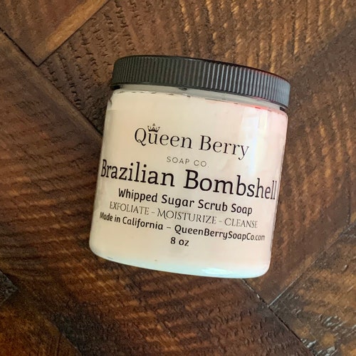 Toasted Coconut Whipped Sugar Scrub Soap Exfoliate Cleanse - Etsy