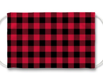 Plaid Face Mask - Etsy
