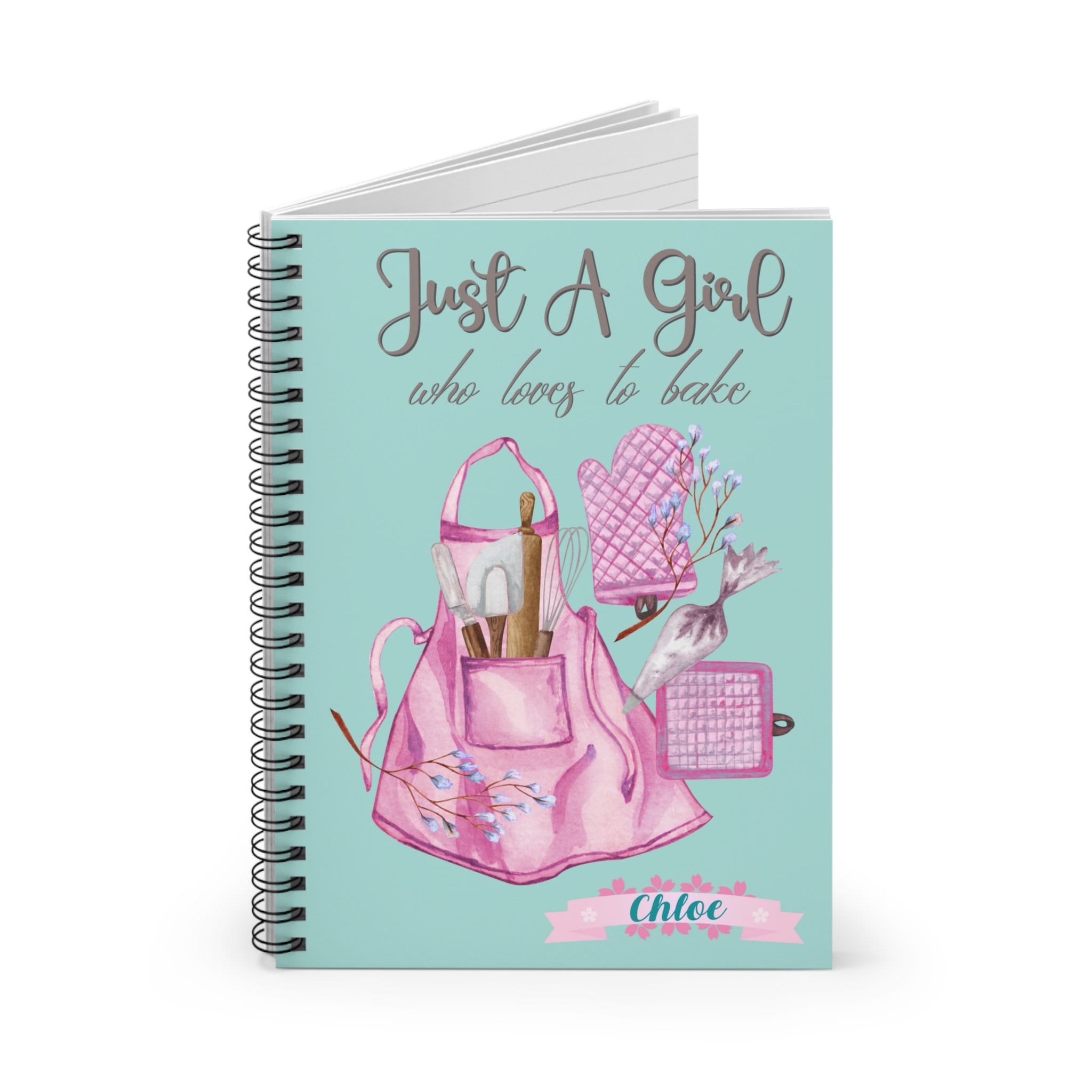 Just A Girl Who Loves to Bake Personalized Baking Journal - Recipe Book ...