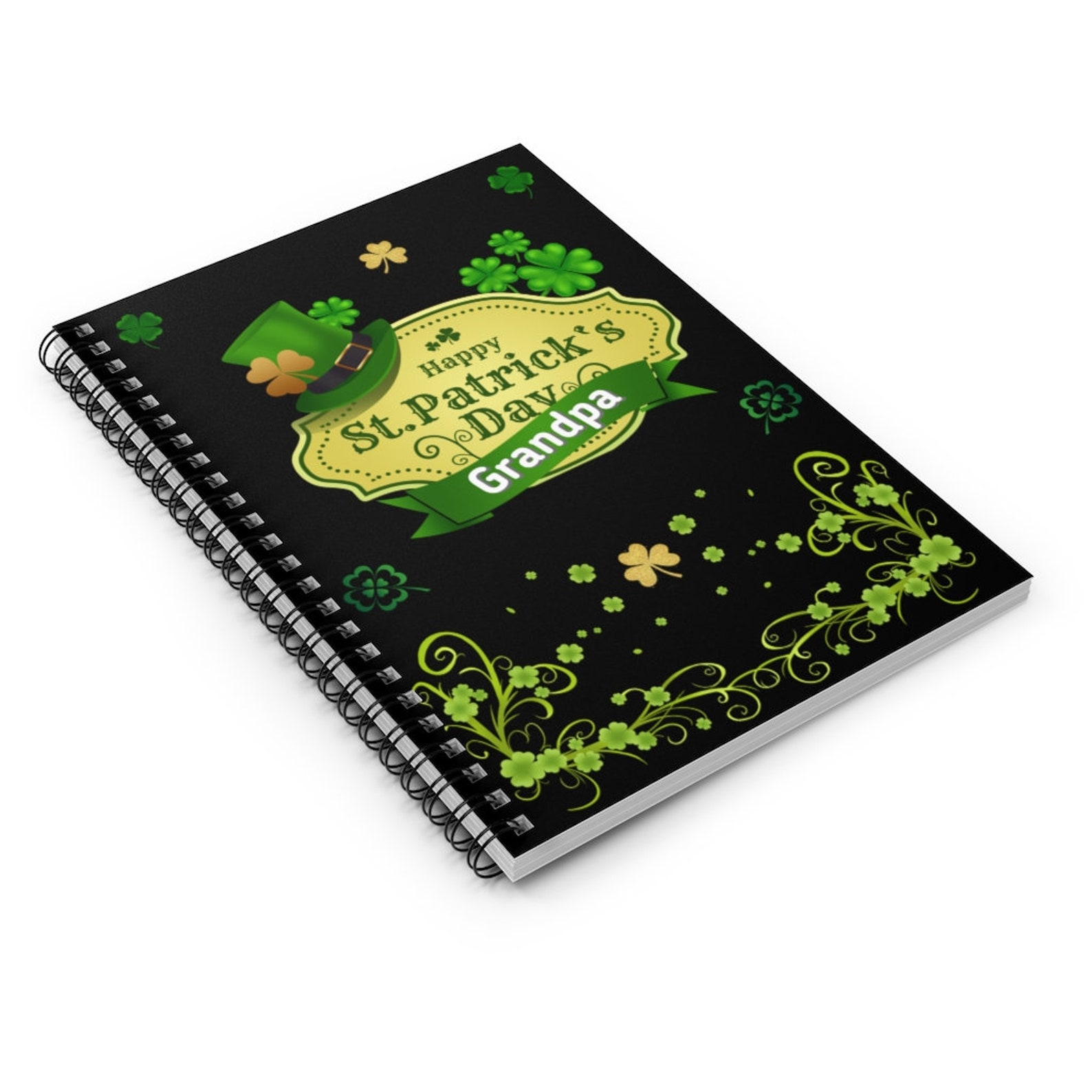 Happy St Patricks Day Personalized Notebook Customizable - Etsy UK