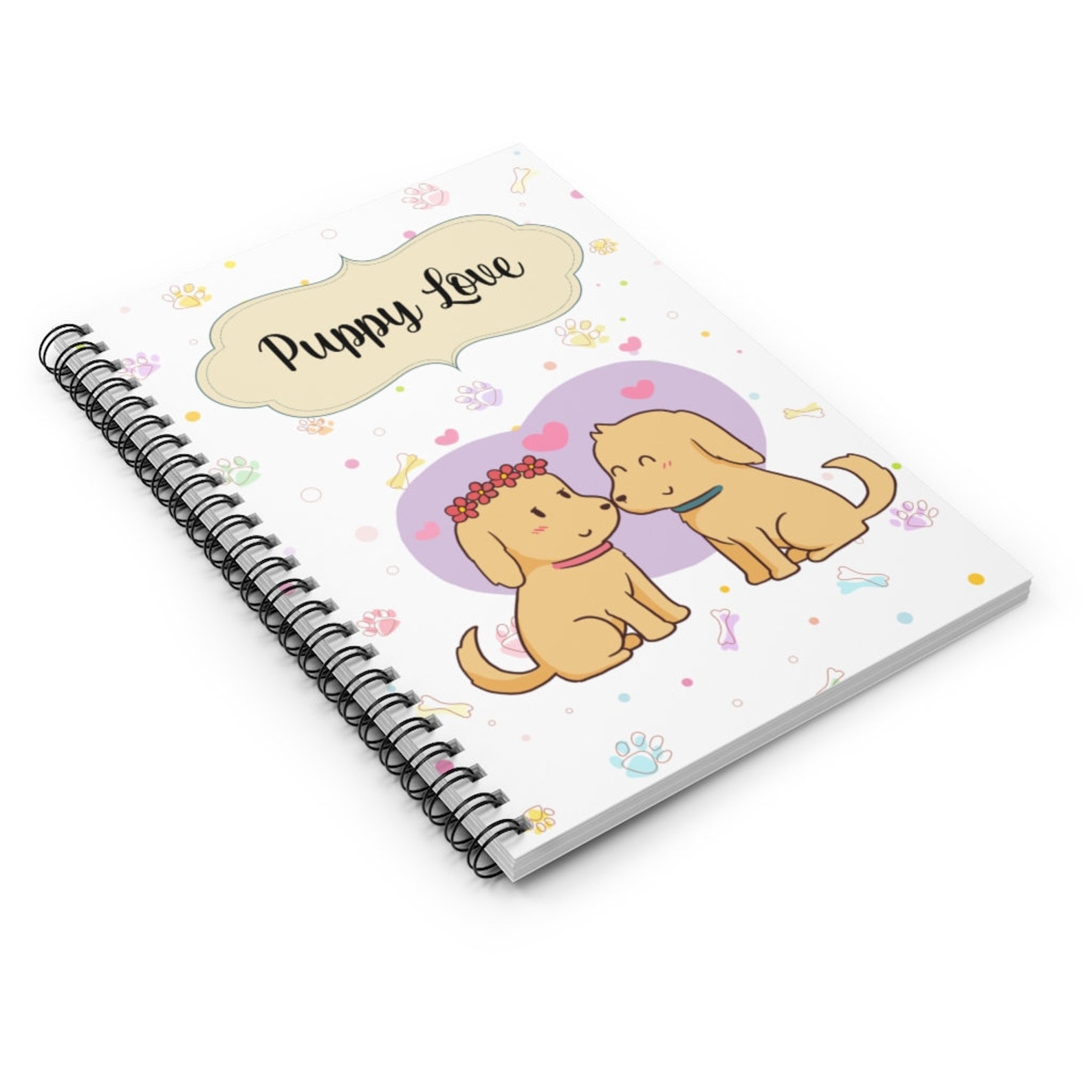 Puppy Love Valentine's Day Notebook Love Notebooks Young Love Gifts ...