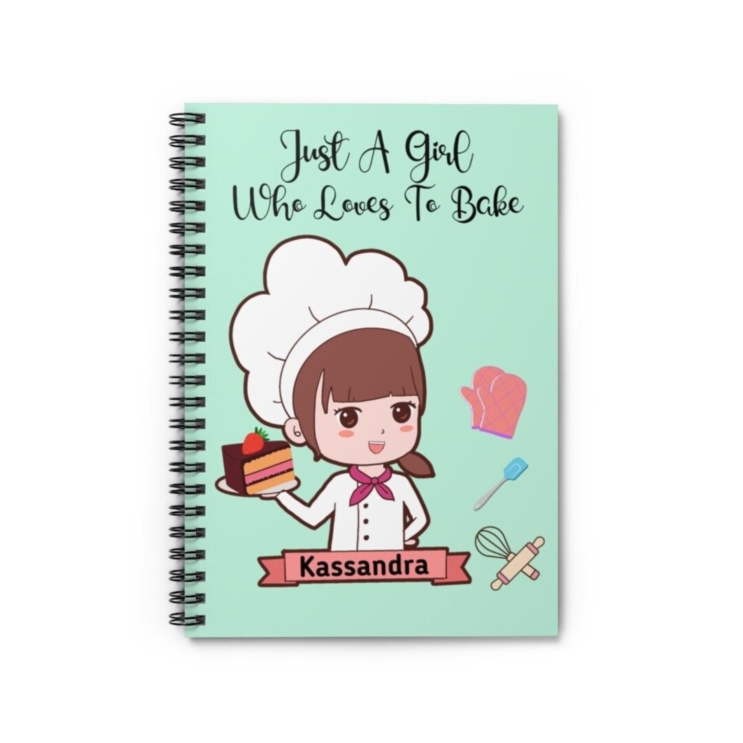 Just A Girl Who Loves to Bake Personalized Cook Book - Baking Journal ...