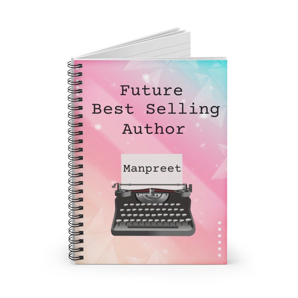 Personalized Future Best Selling Author Spiral Notebook Inspirational ...