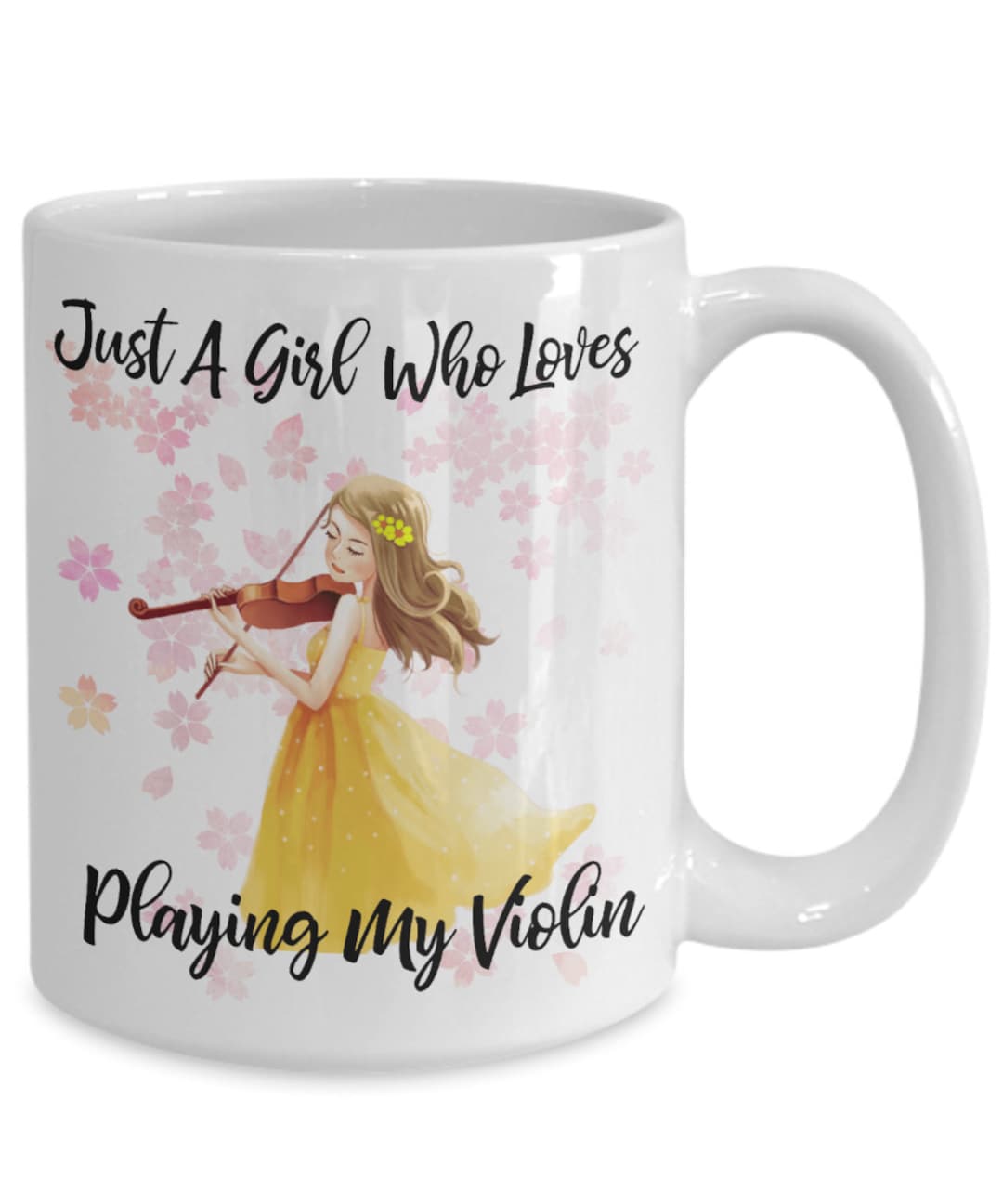 Just A Girl Who Loves Playing My Violin Coffee Cup - Gift Mug for ...