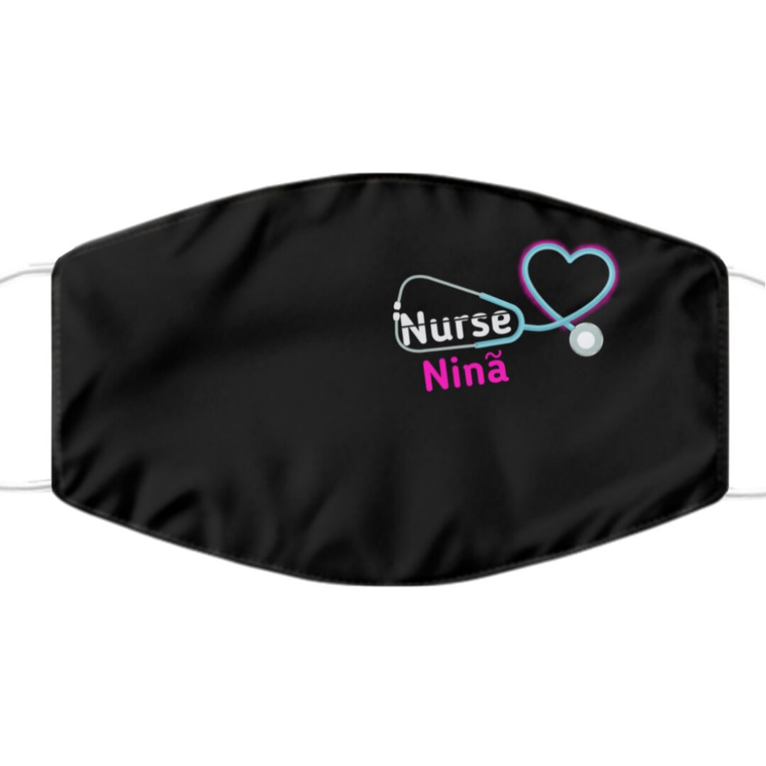 Nurse Face Mask - Custom Nurse Face Mask - Personalized Nurse Mask ...