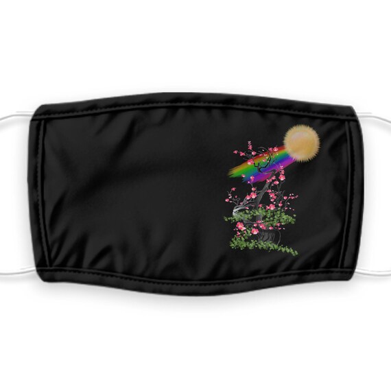 Sakura Face Mask Inspirational Mask Cherry Blossom Tree | Etsy