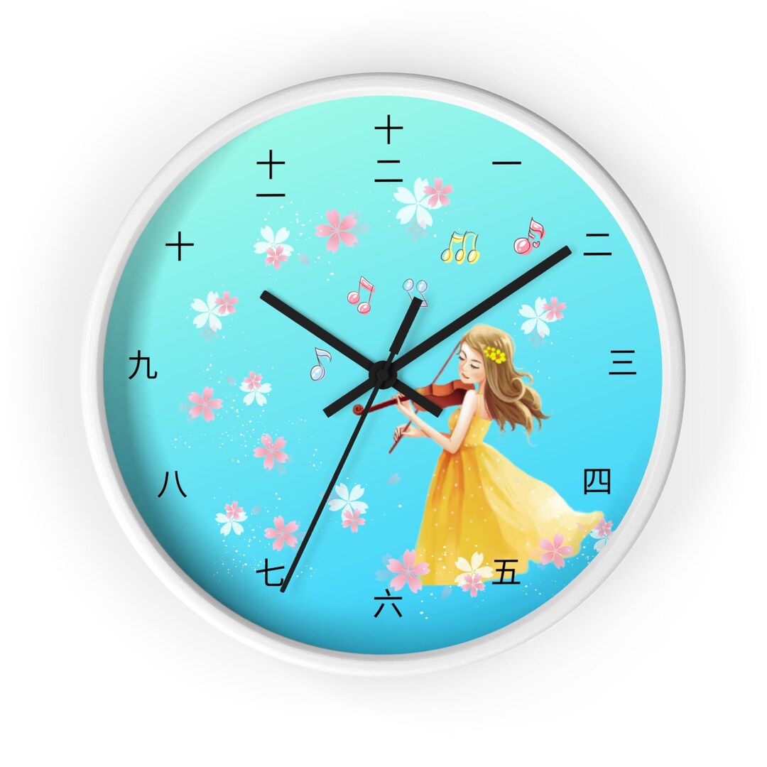 Violin Clock-inspirational Wall Clock for Violin Player, Teacher ...
