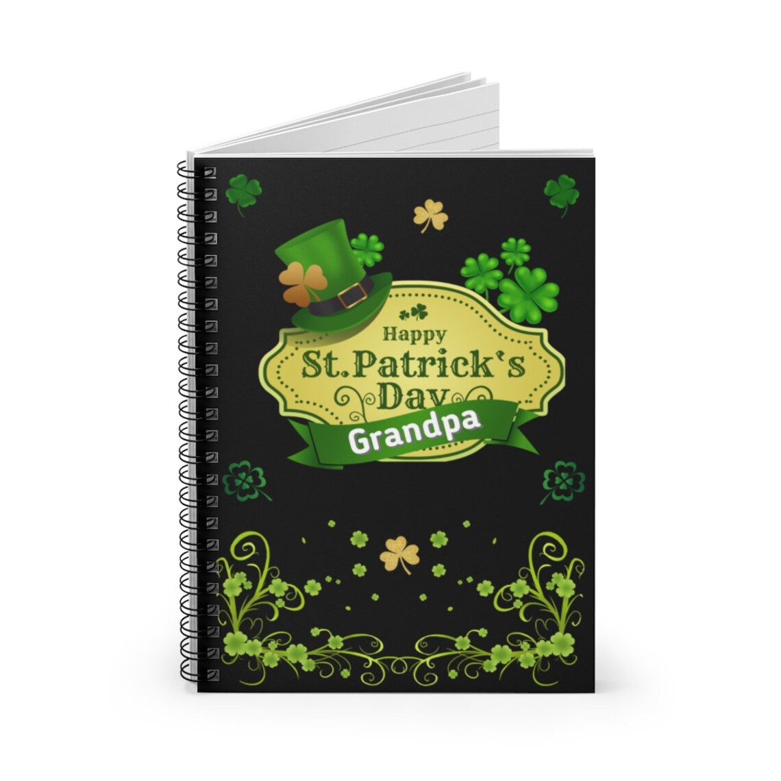 Happy St Patricks Day Personalized Notebook Customizable - Etsy UK
