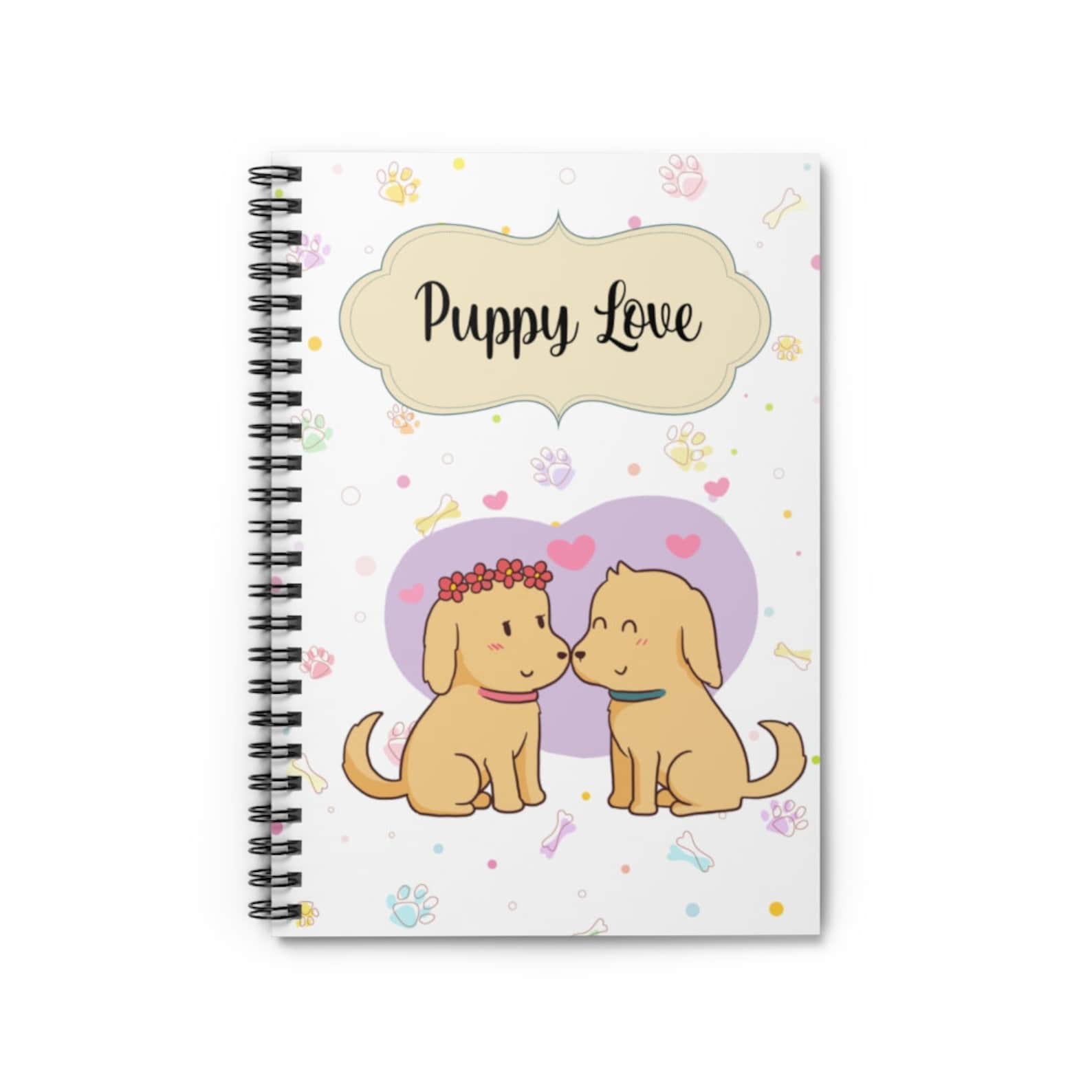 Puppy Love Valentine's Day Notebook Love Notebooks Young Love Gifts ...