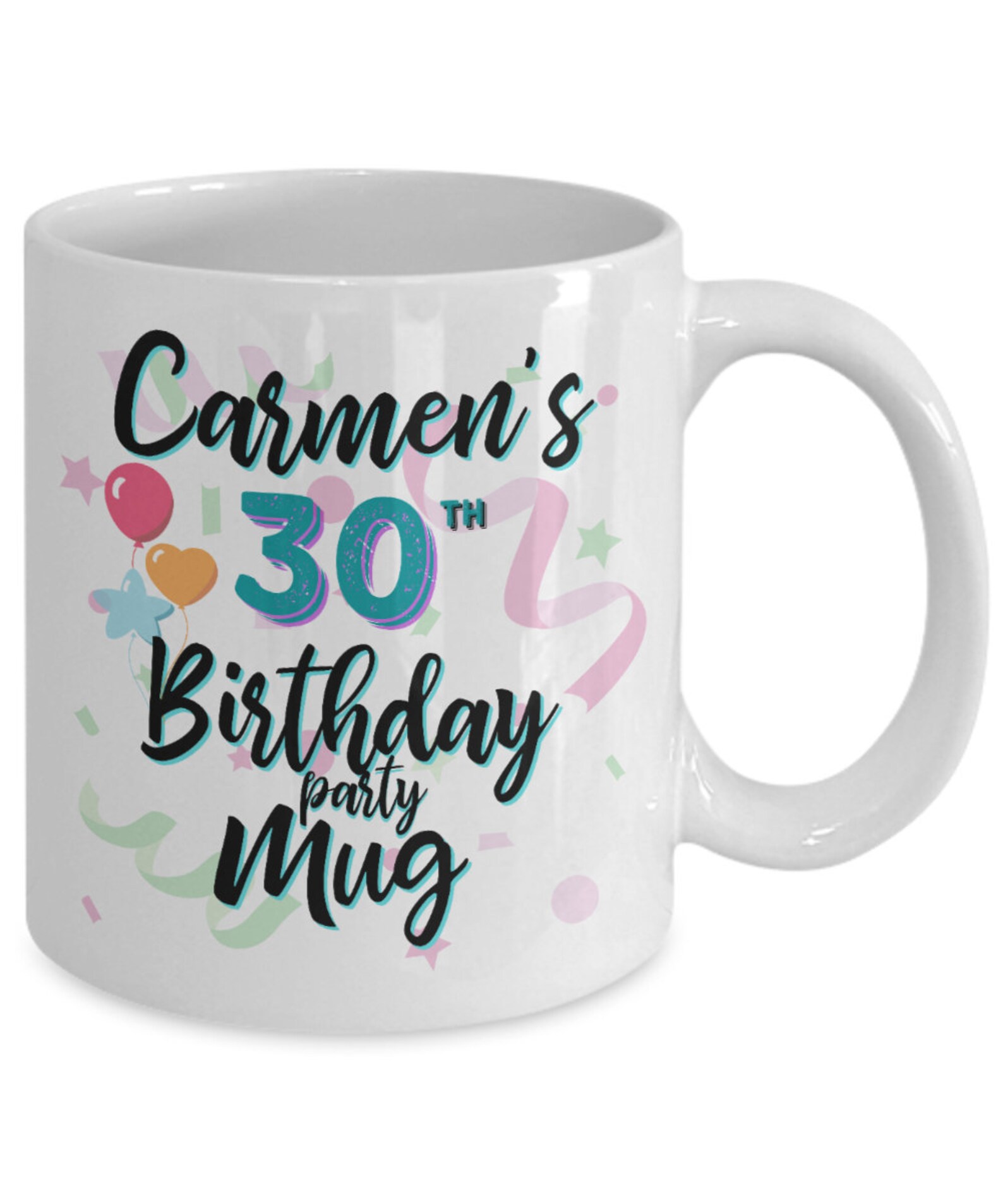 Customizable Birthday Party Mug Fun Personalized Birthday Gift Mug for ...