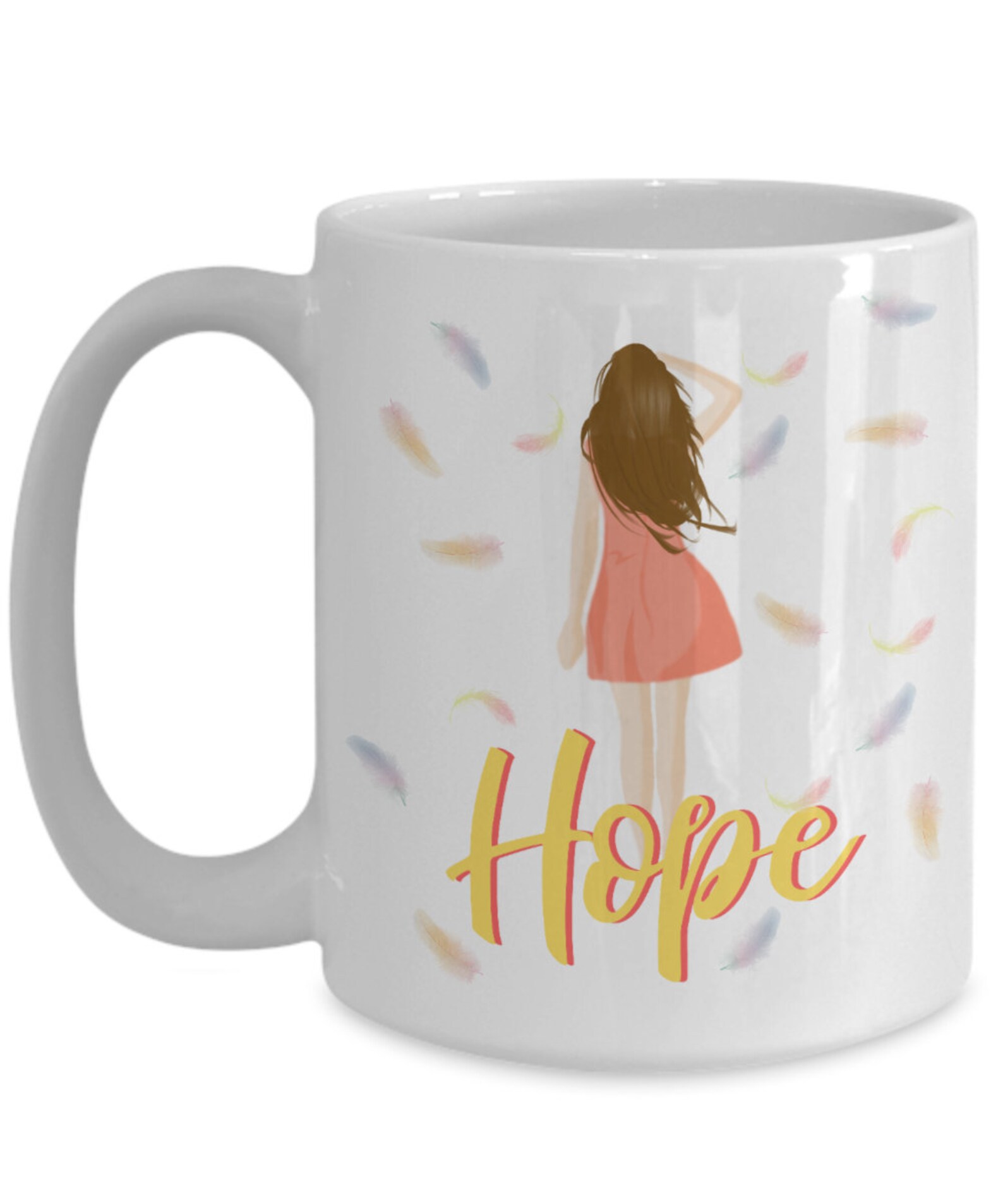 Hope Coffee Mug Beautiful Woman Inspirational Series - Etsy
