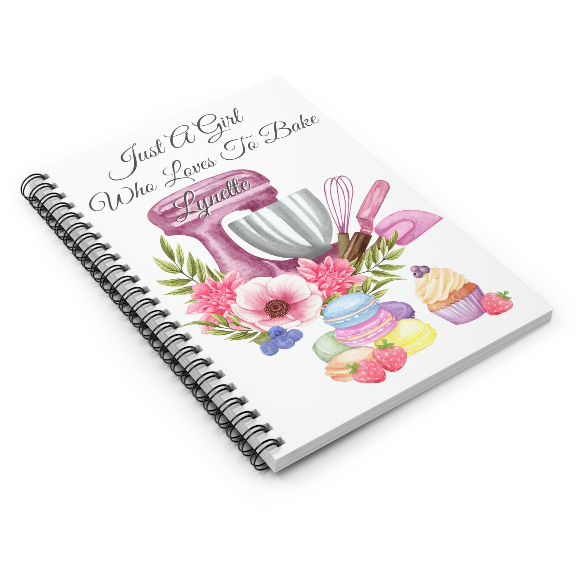 Just A Girl Who Loves to Bake Personalized Baking Journal - Recipe Book ...