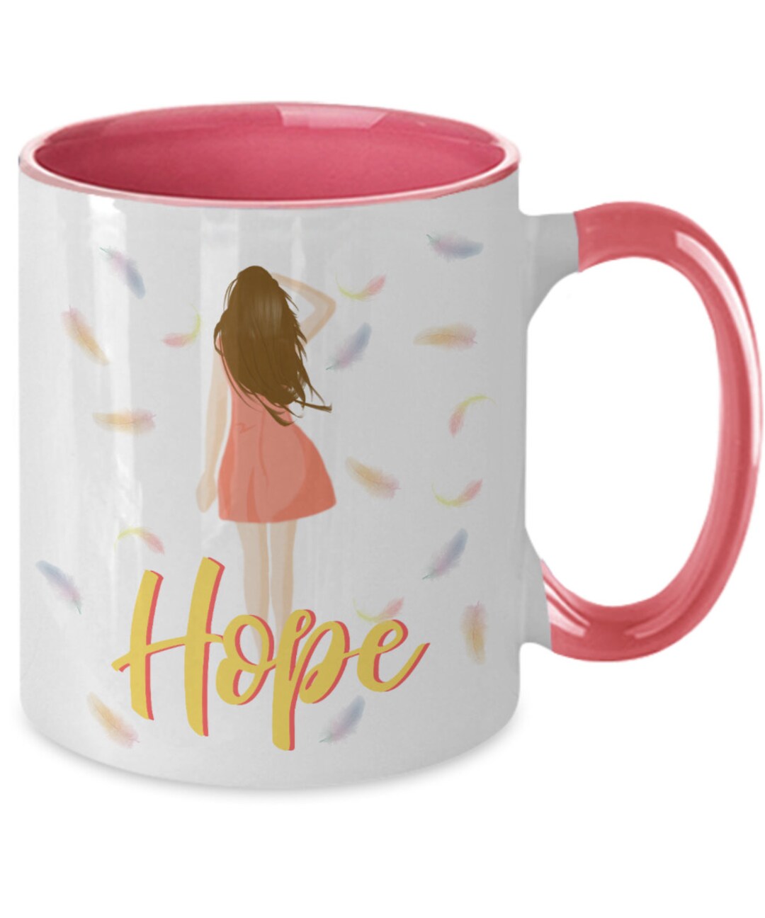 Hope Two Toned Coffee Mug Beautiful Woman Inspirational Series ...
