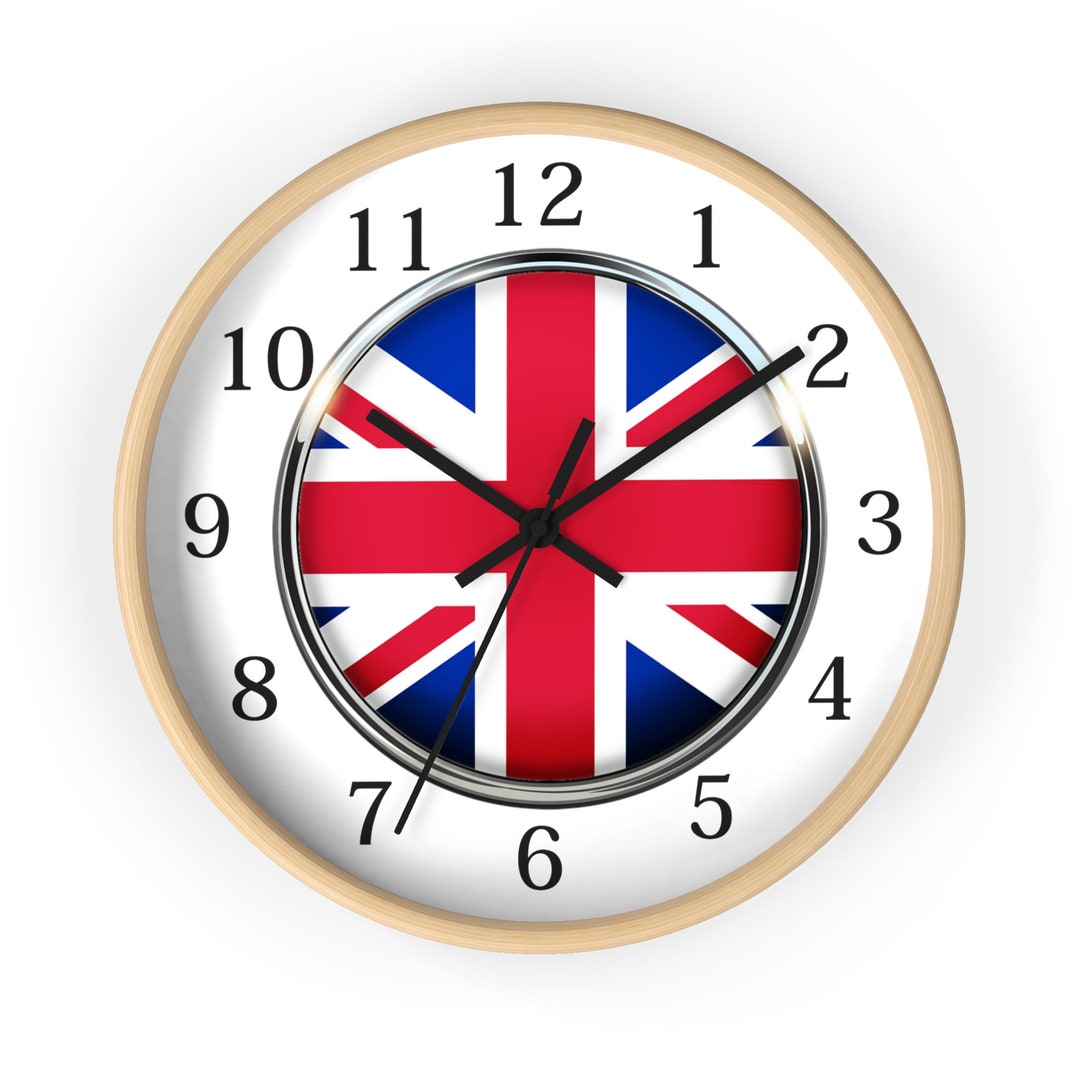 British Themed Gifts - Clock With Great Britain Flag - New Home Gift ...