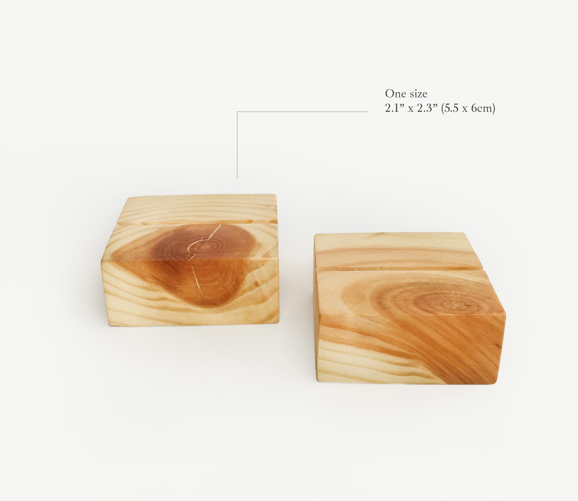 Square Wood Photo Holder Card Holder Place Card Holder | Etsy