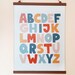 Alphabet Poster Frame, ABC Poster for Baby Room, Wall Art, Alphabet ...