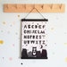 Scandi Alphabet Poster ABC Wall Art Alphabet Print Bear Nursery Decor ...