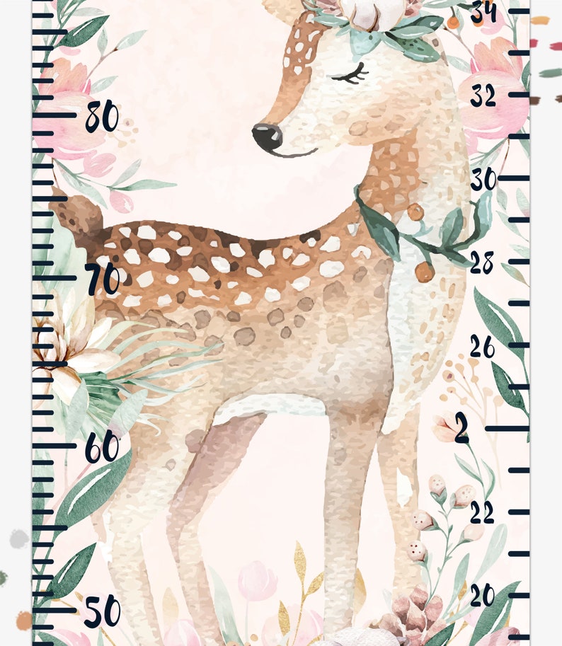 Personalized Growth Chart Girl Vinil Growth Chart - Etsy