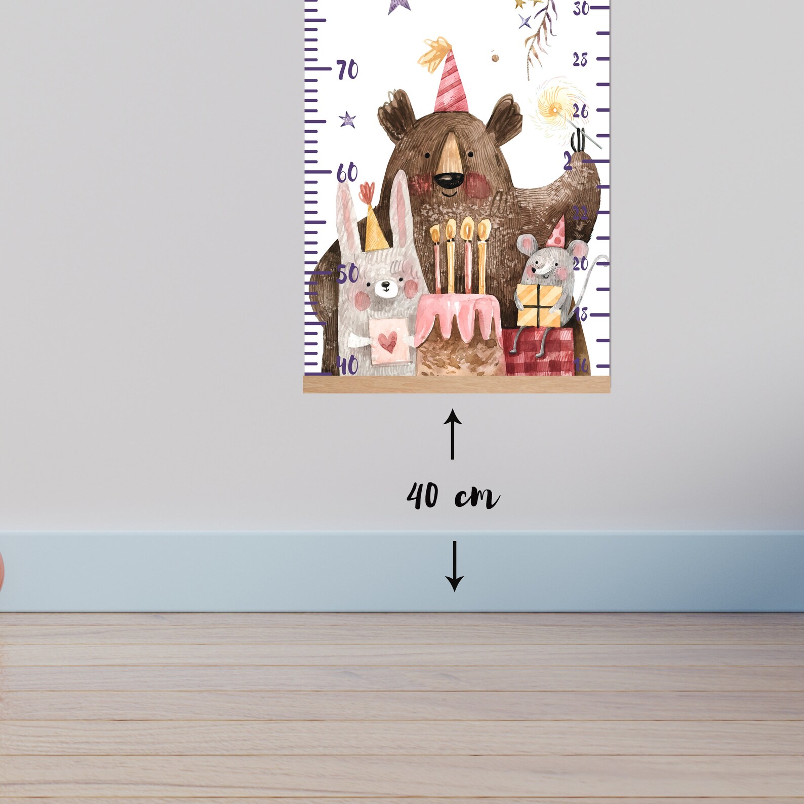 Rainbow Height Chart for Kids Growth Chart Ruler - Etsy