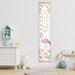 Flamingo Height Chart Personalized Growth Chart Flowers - Etsy