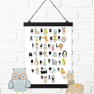 Animals Alphabet Poster I ABC Wall Art I Alphabet Print I Wall Art ...