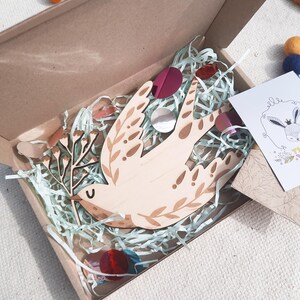 Bird Nursery Decor Wall Hanging Wooden Decoration for Boy and Girl Baby ...