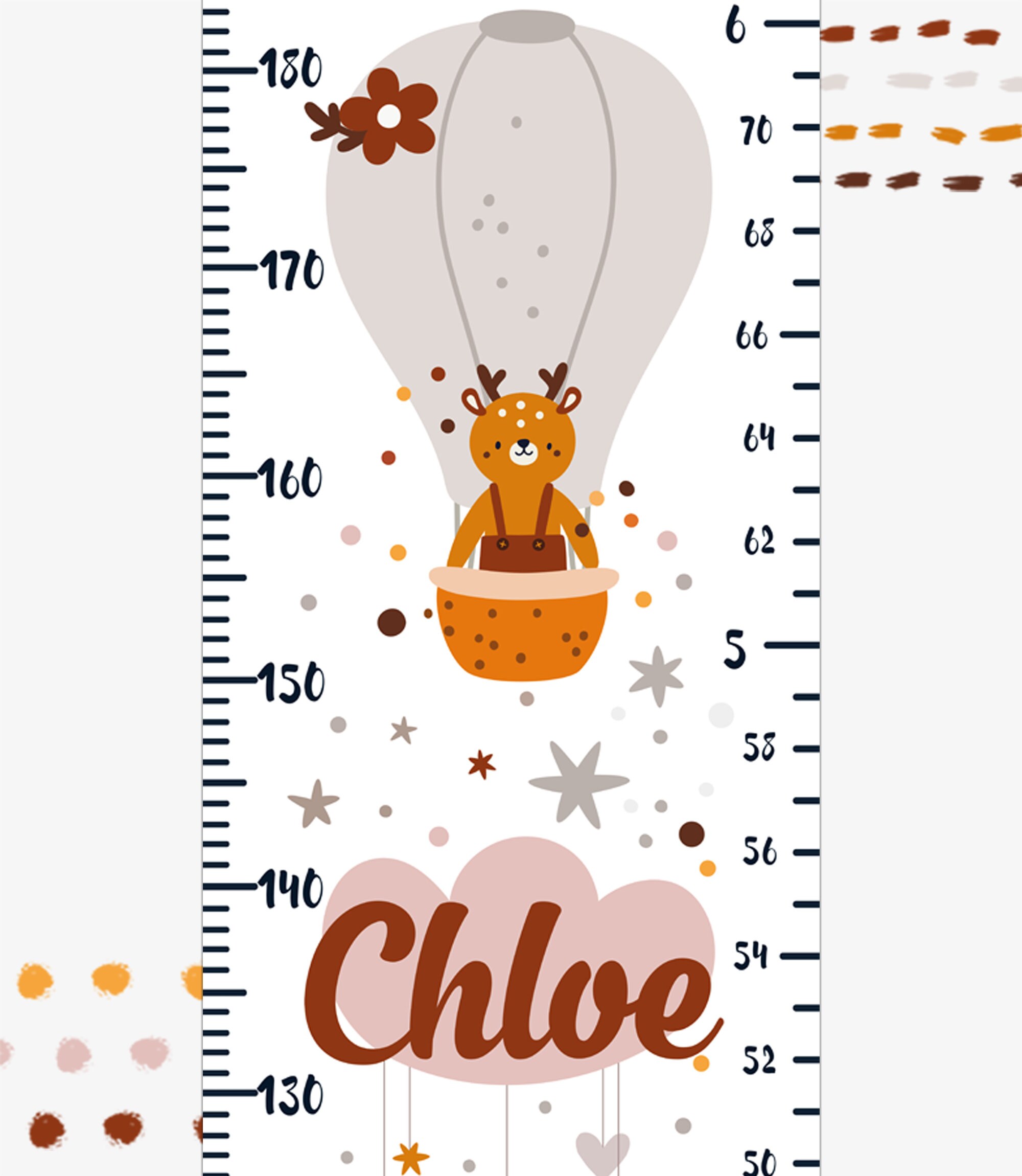 Elephant growth chart Height chart for kids Baby personalized | Etsy