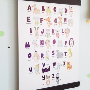 Animals Alphabet Poster I ABC Wall Art I Alphabet Print I Wall Art ...
