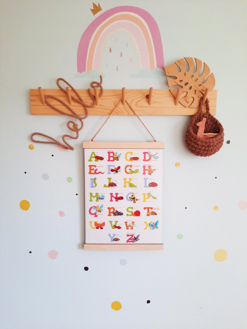 Insects Alphabet ABC Posters Wall Art Print Bugs Nursery - Etsy