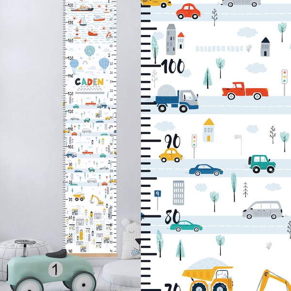 Car Growth Chart for Kids - Etsy