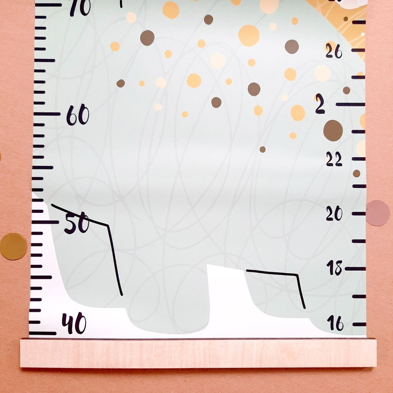Dinosaur Growth Chart Dino Height Measurement Kids Ruler | Etsy