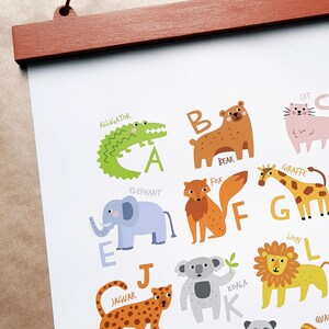 Animal Alphabet Poster I ABC Wall Art I Educational Poster I Zoo ...