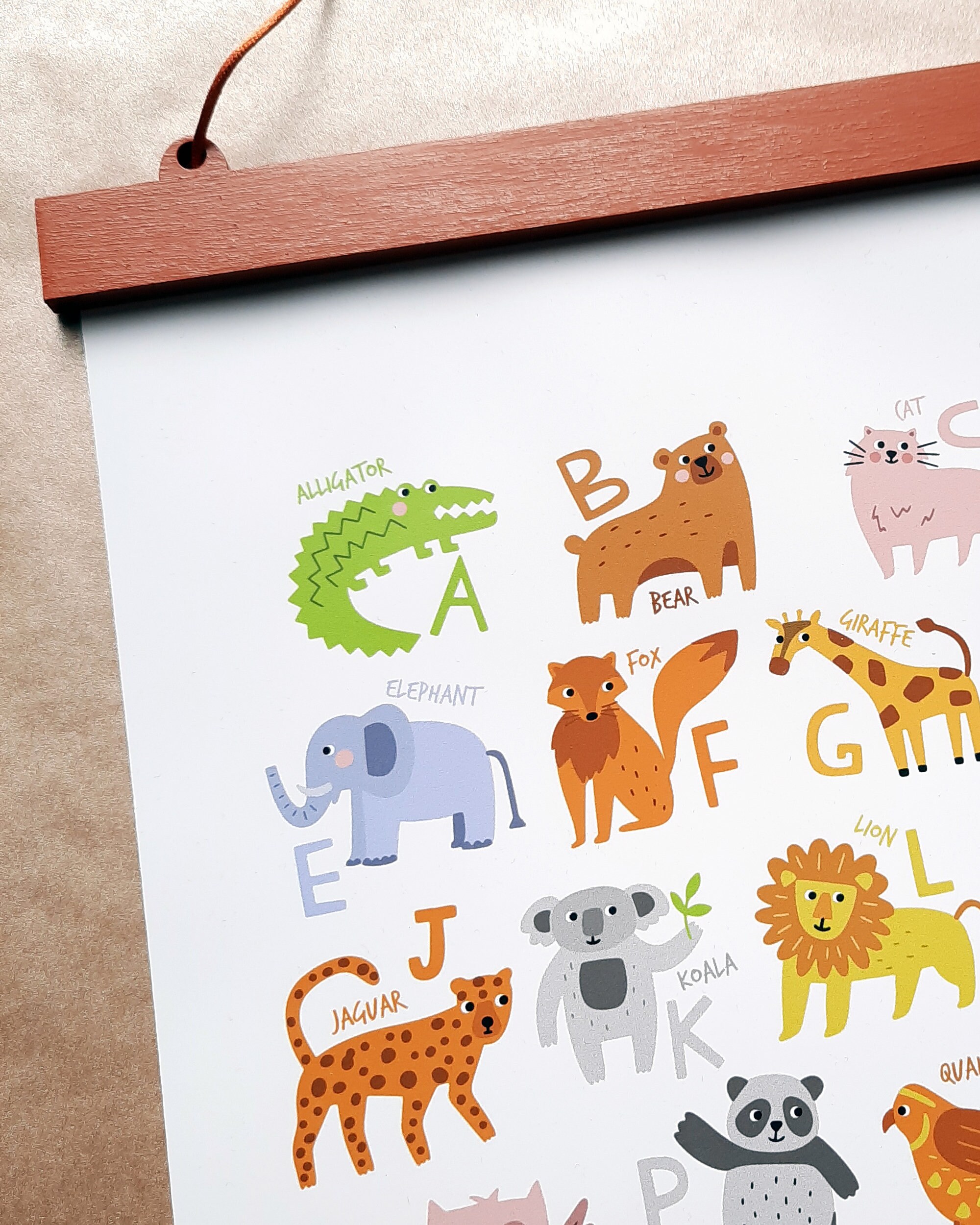 Animal Alphabet Poster I ABC Wall Art I Educational Poster I - Etsy