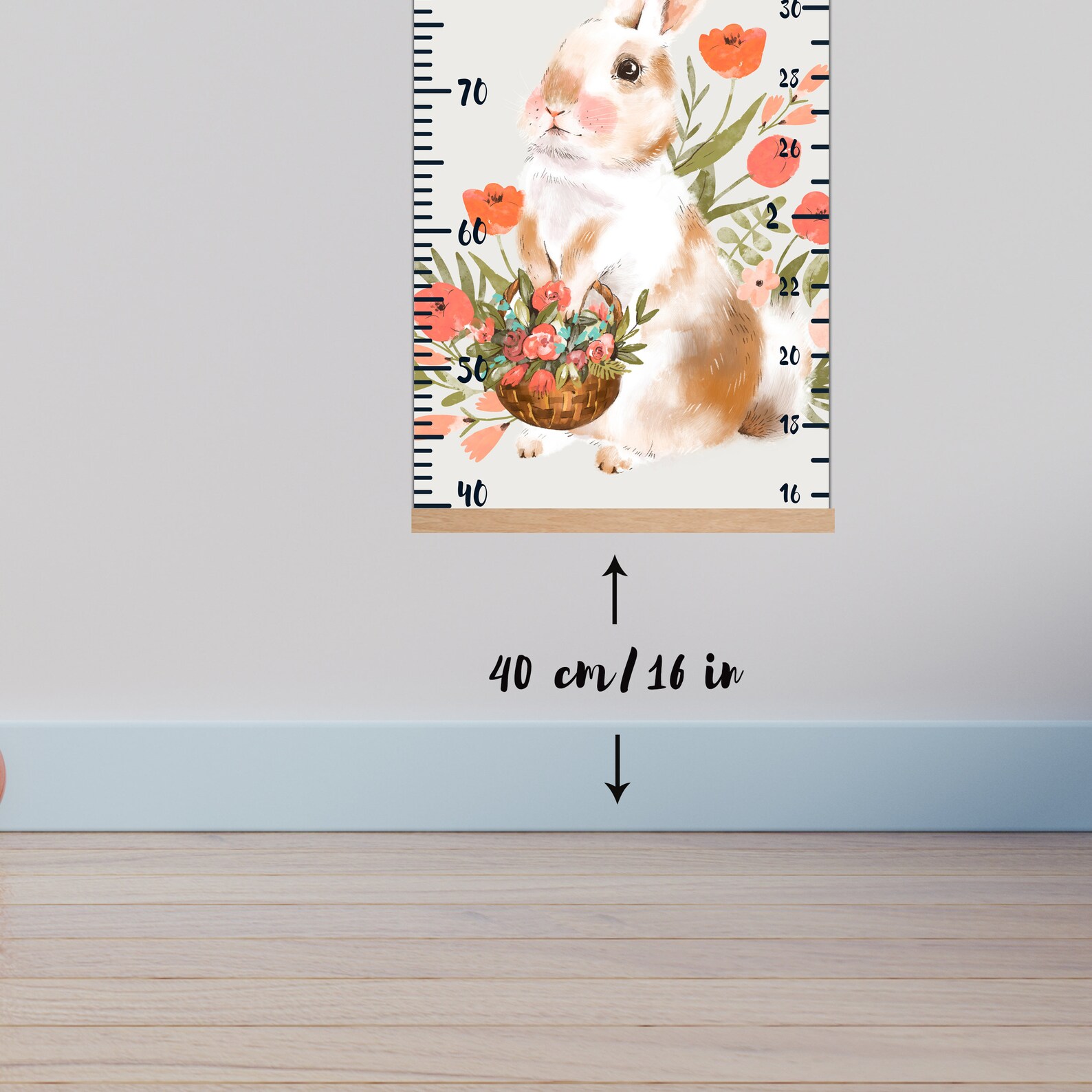 Height Chart for Girl Personalize Growth Chart Ruler Spring | Etsy